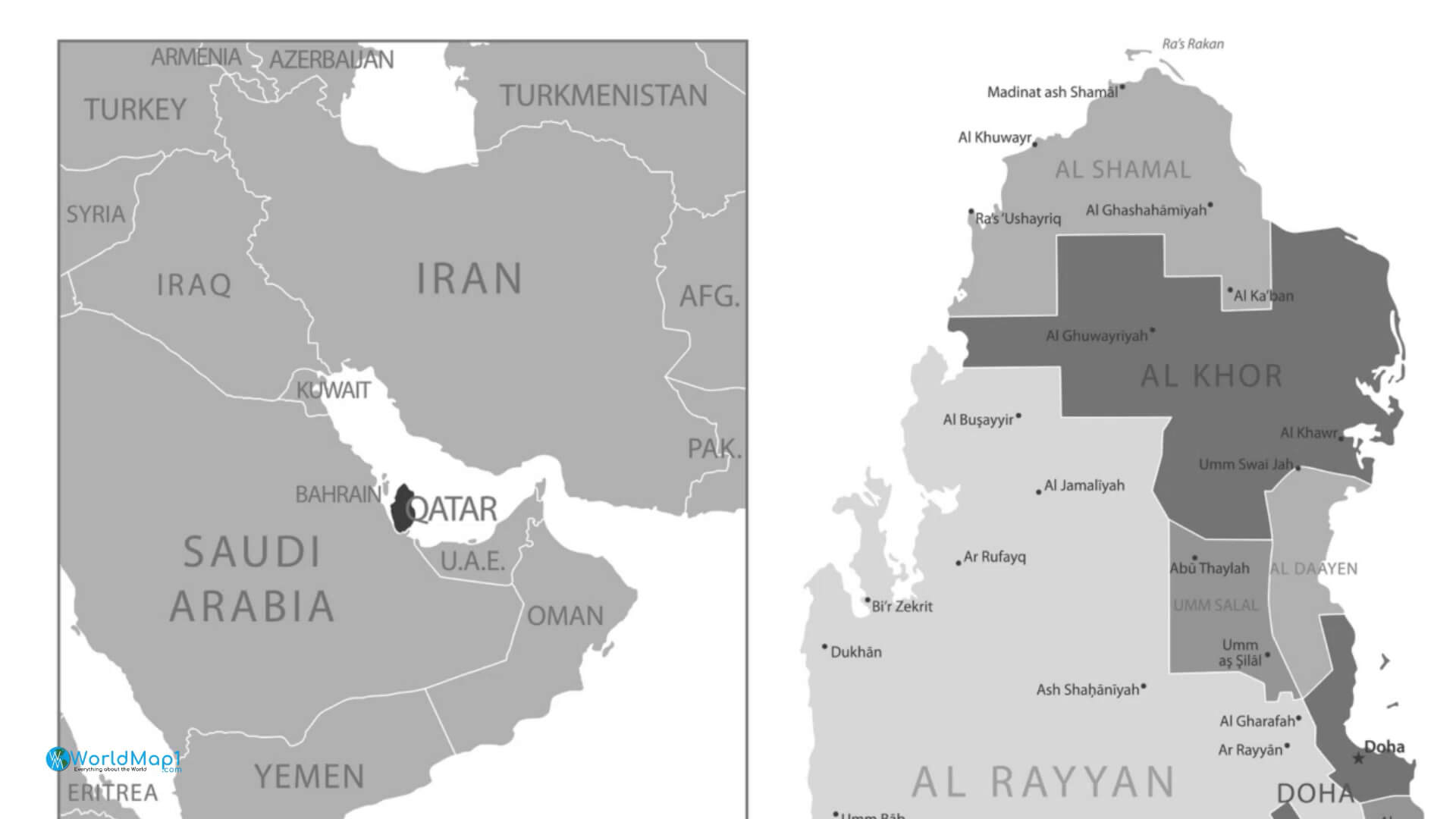 A Collection of Qatar Maps