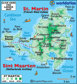 Philipsburg Map - Saint Martin
