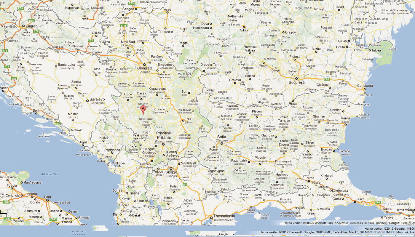 Serbia Map and Serbia Satellite Images