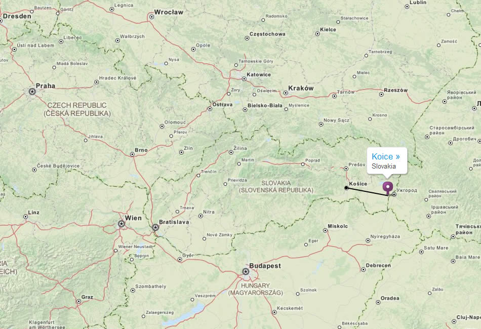 Kosice Map and Kosice Satellite Images