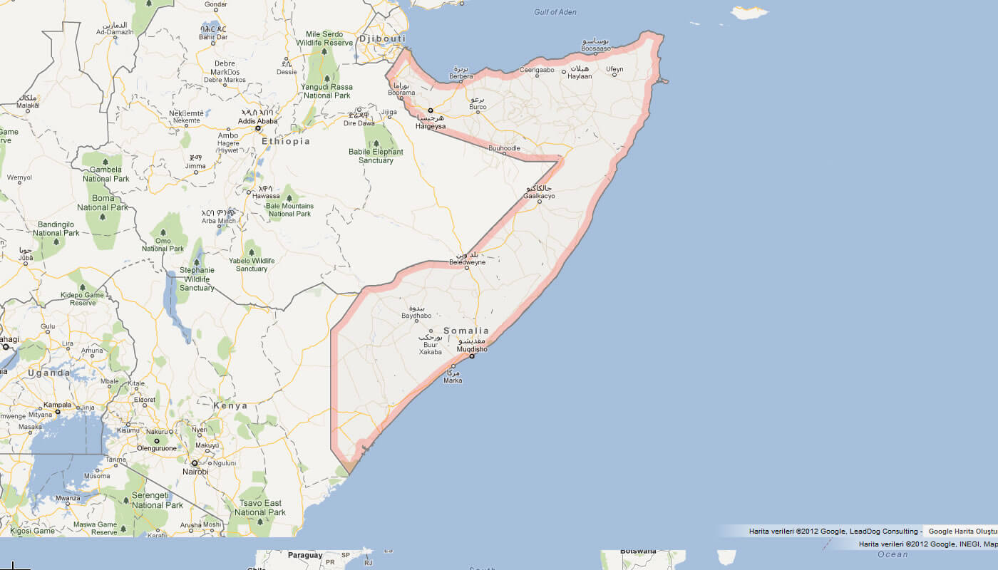 Somalia Map - Somalia