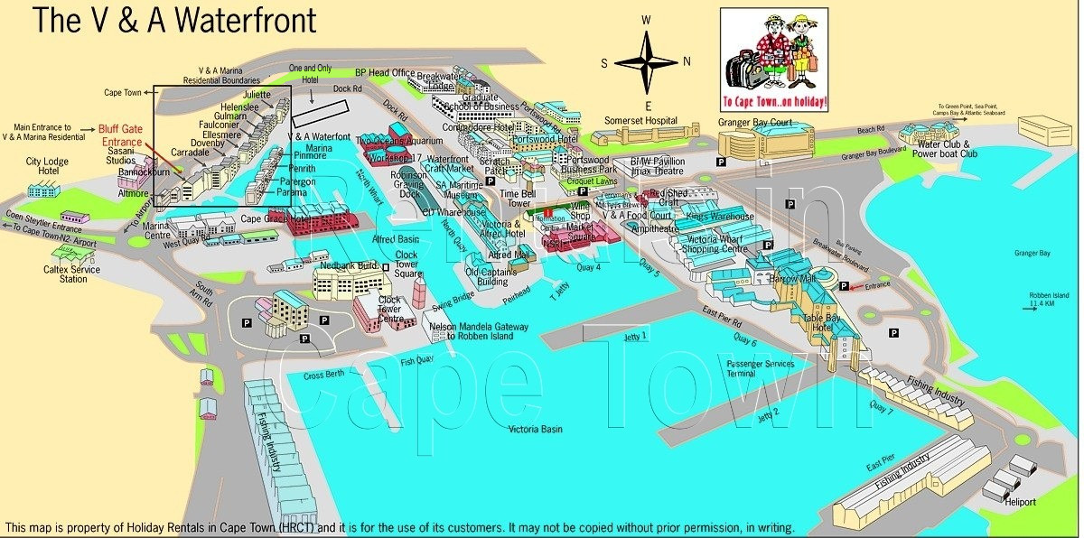 Cape Town Map - South Africa