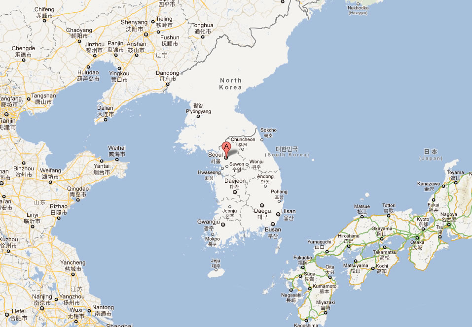 Seoul Map and Seoul Satellite Images