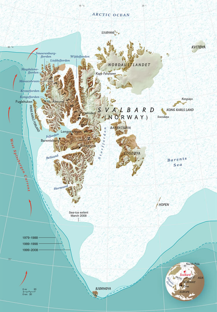 Svalbard Map - Svalbard