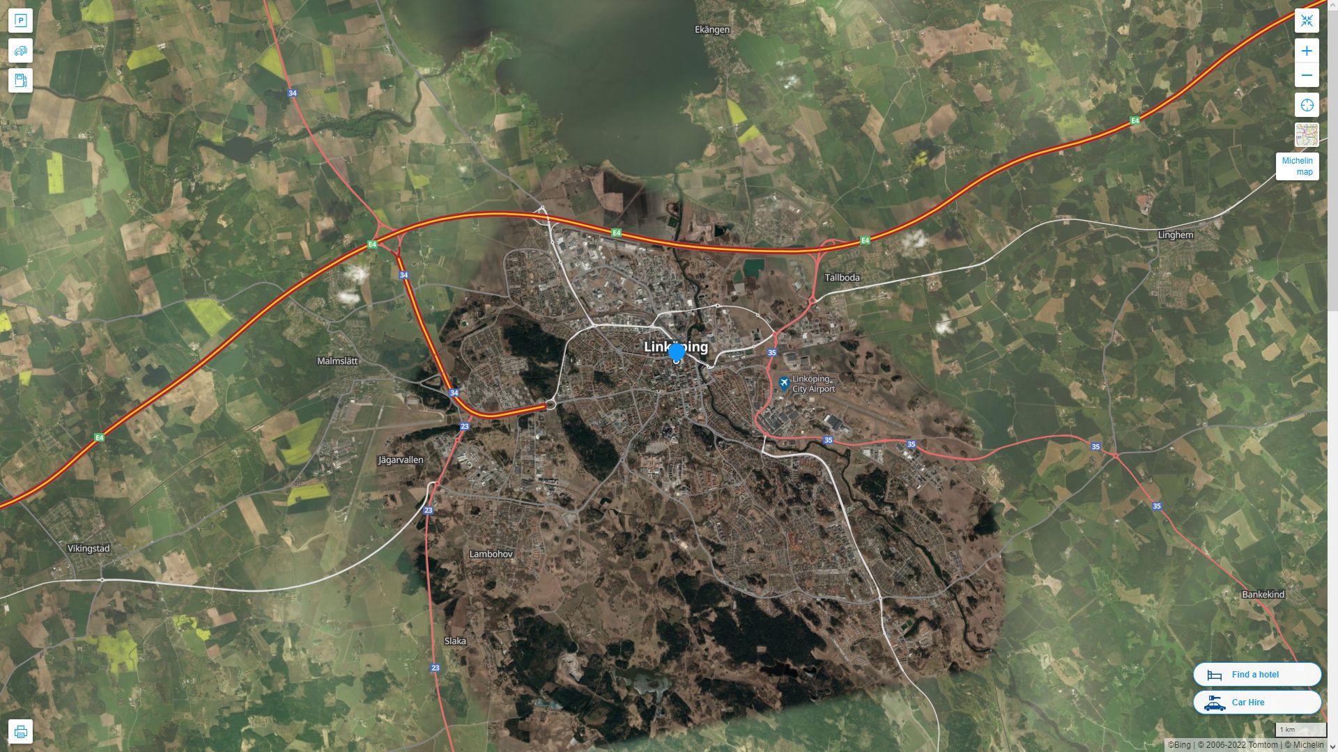Linkoping Map and Linkoping Satellite Images
