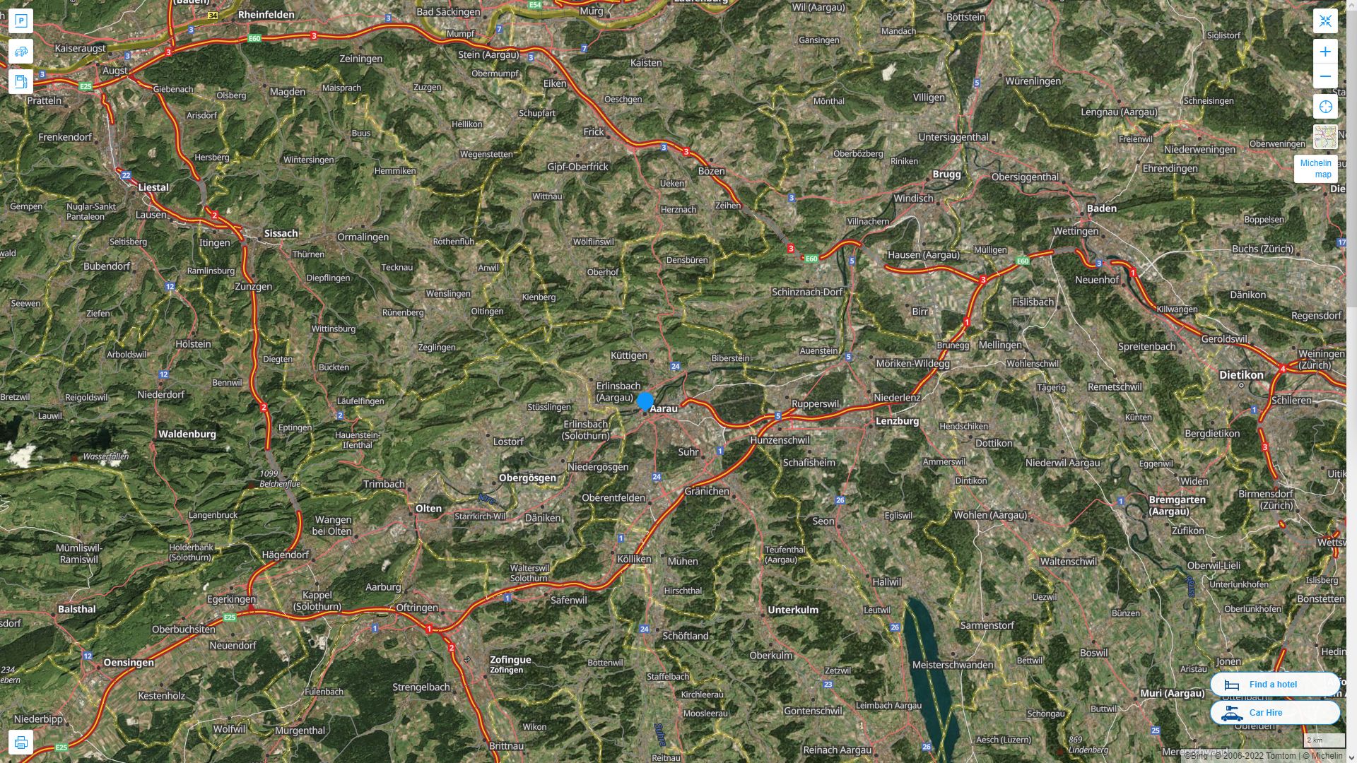 Aarau Map and Aarau Satellite Images