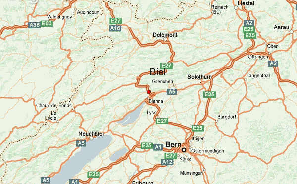 Biel Bienne Map and Biel Bienne Satellite Image