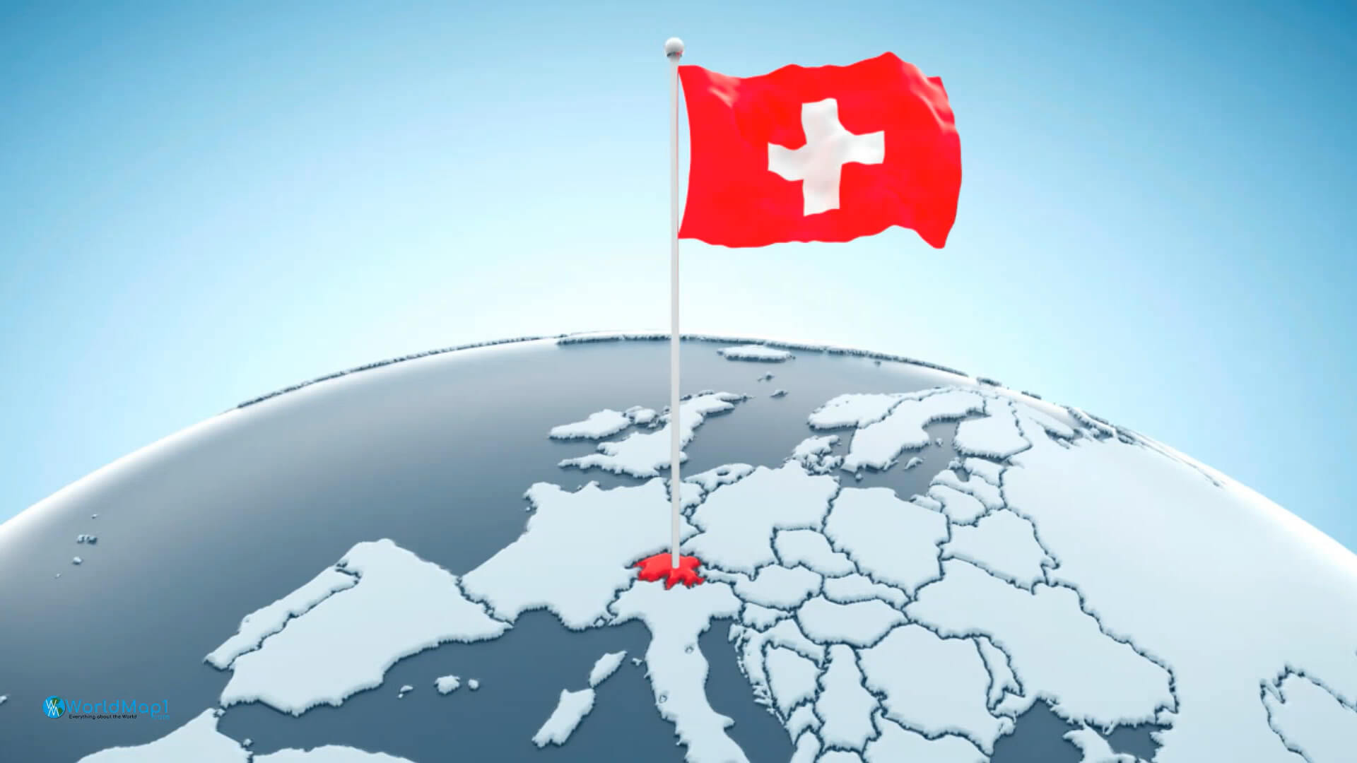 Switzerland Free Printable Map