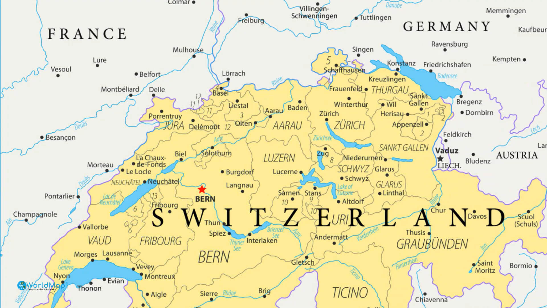 Where is Located Switzerland in the World
