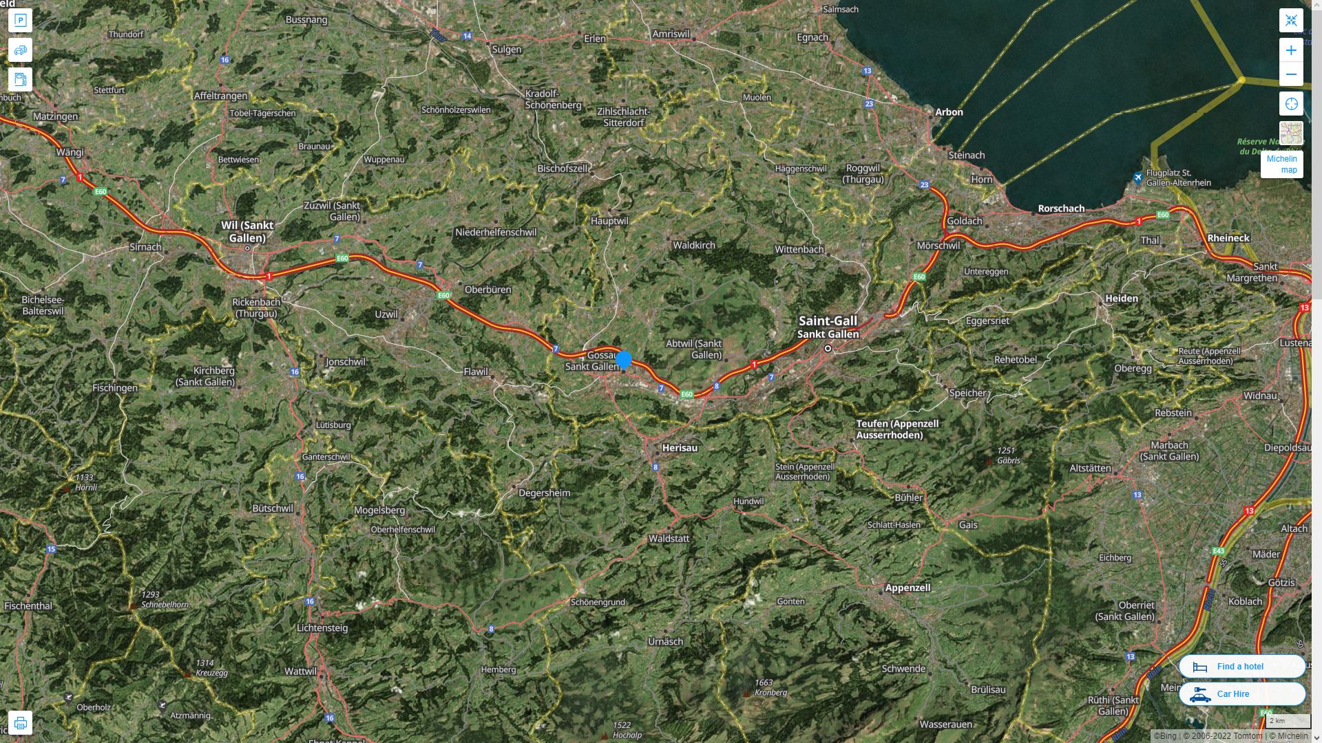 Gossau Map and Gossau Satellite Images