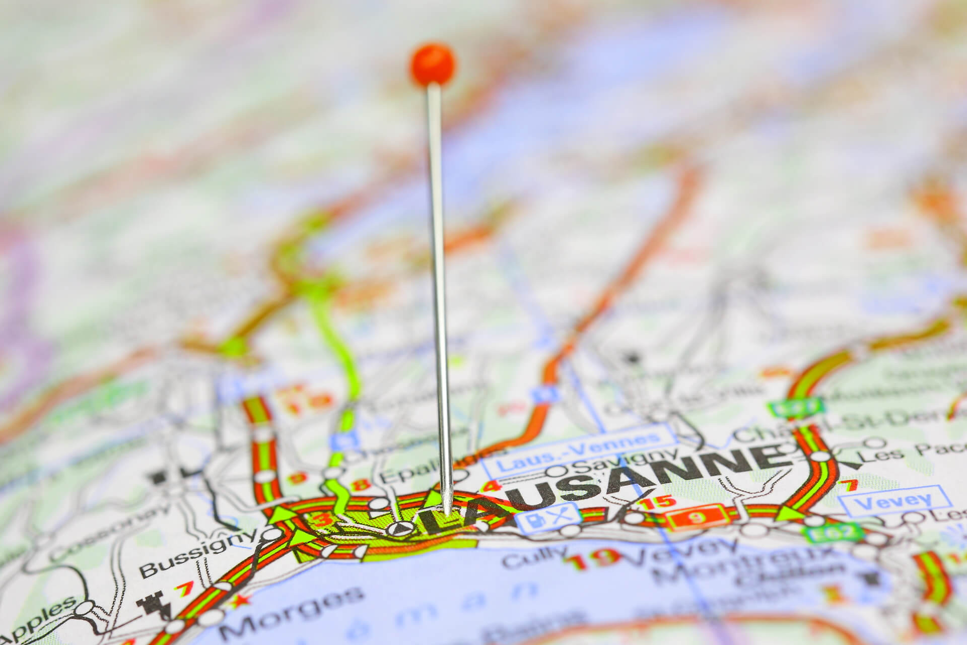 Lausanne Map and Lausanne Satellite Images