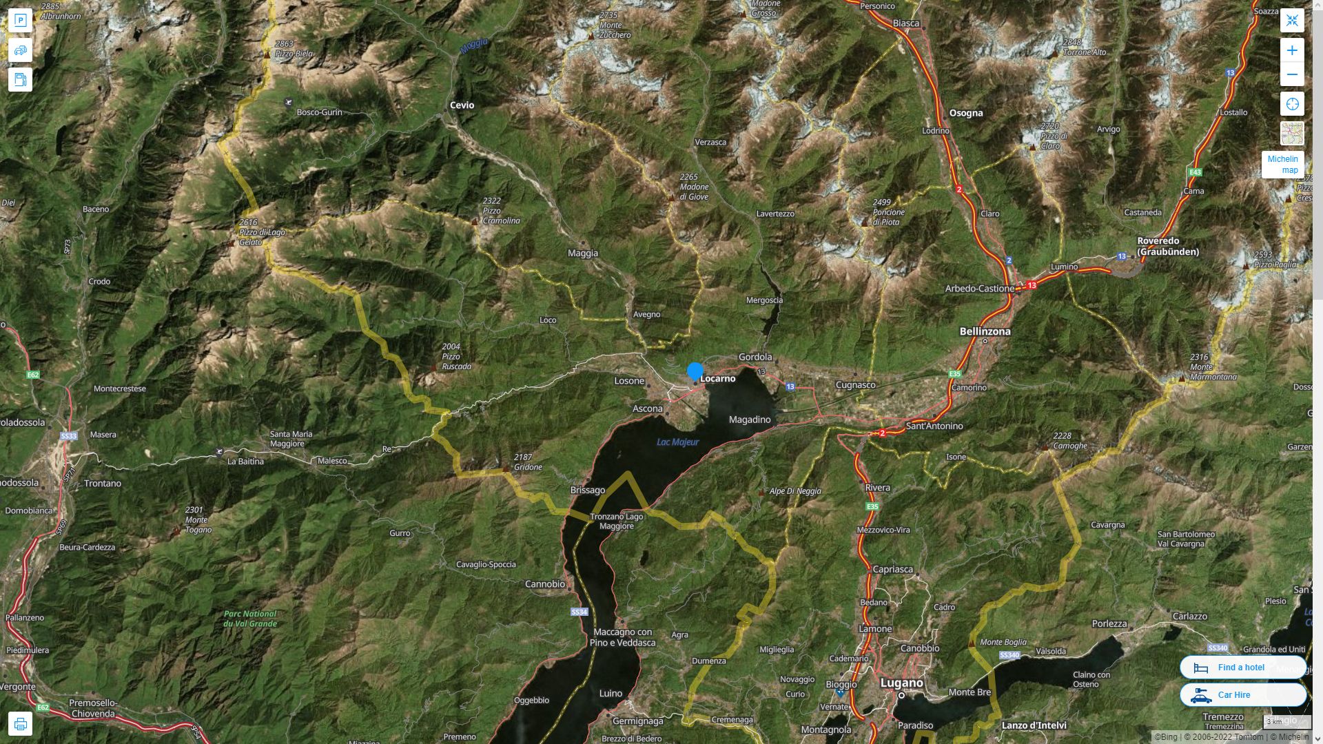 Locarno Map - Switzerland