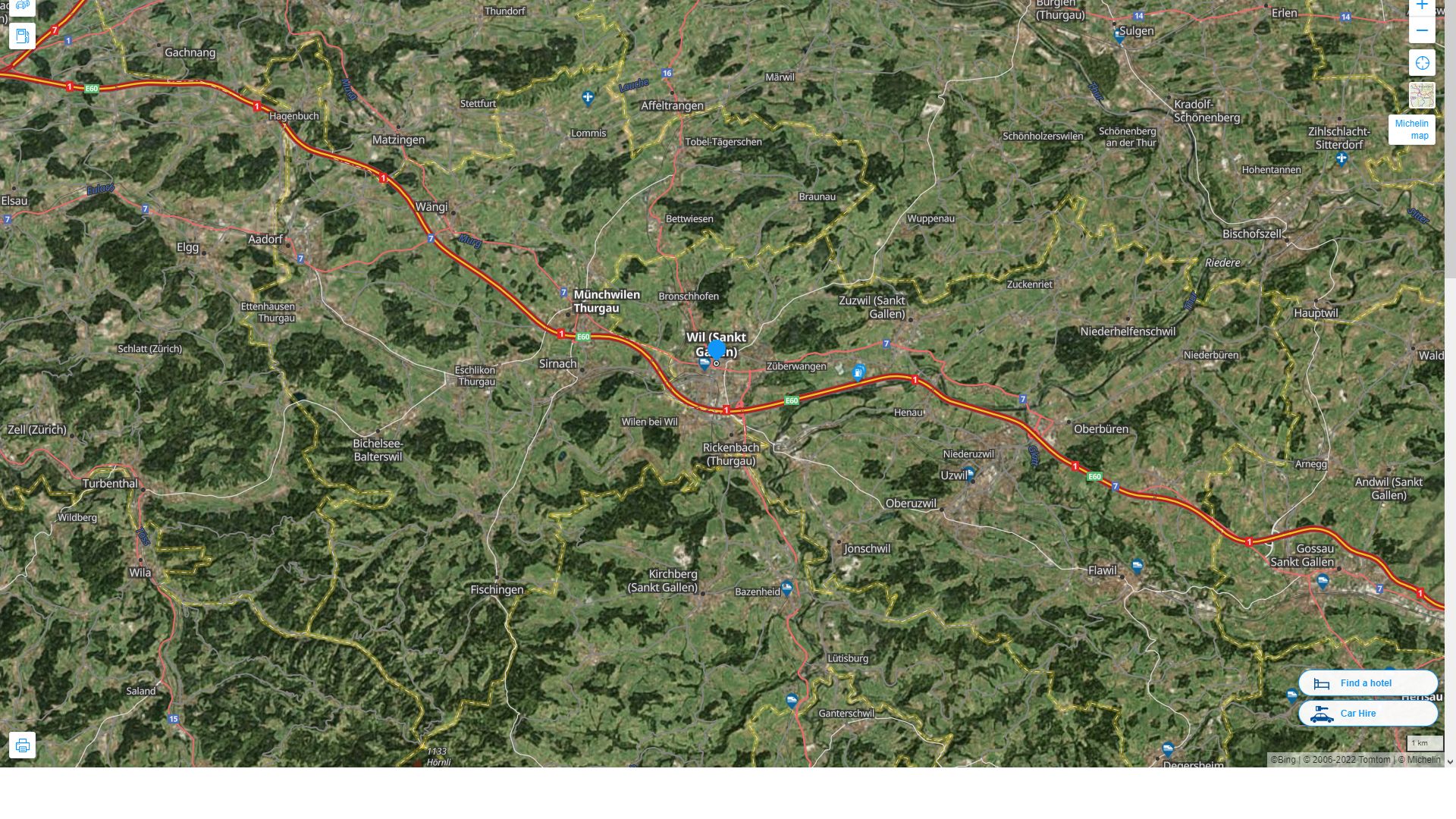 Wil Map - Switzerland
