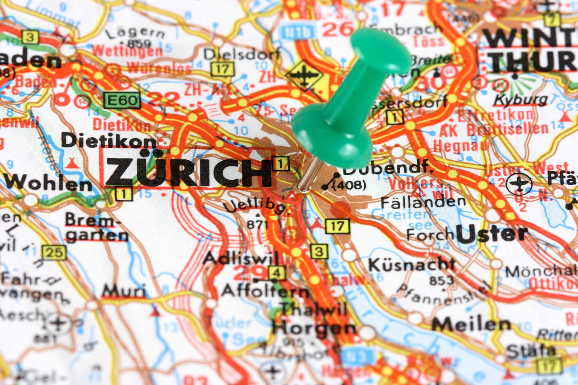 Zurich Map and Zurich Satellite Images