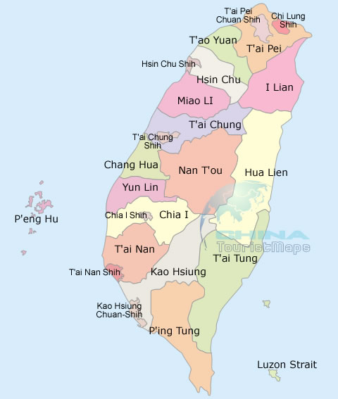 Sanchung Map - Taiwan