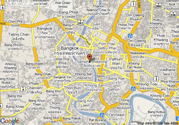 Bangkok Map and Bangkok Satellite Images