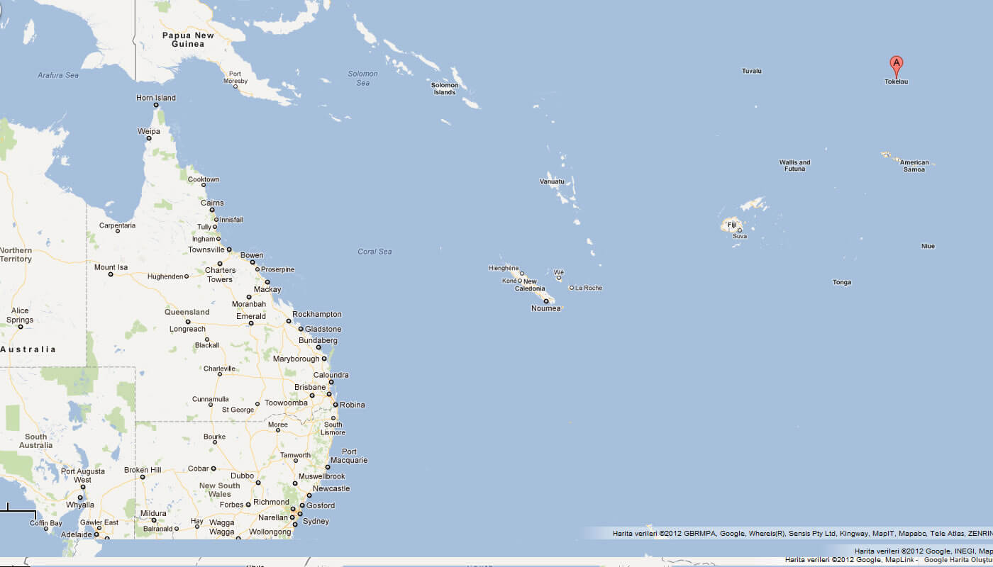 Tokelau Map - Tokelau