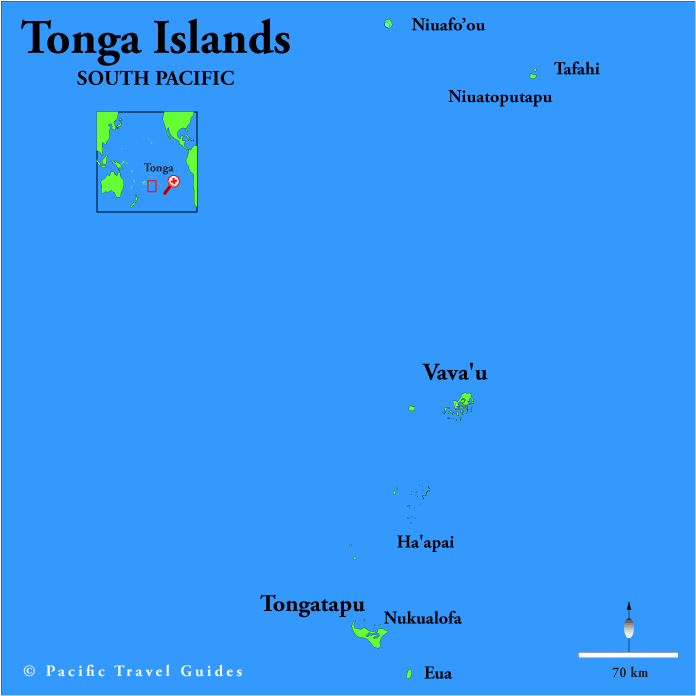 Tonga Map and Tonga Satellite Image