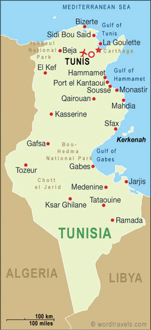 Bizerte Map - Tunisia