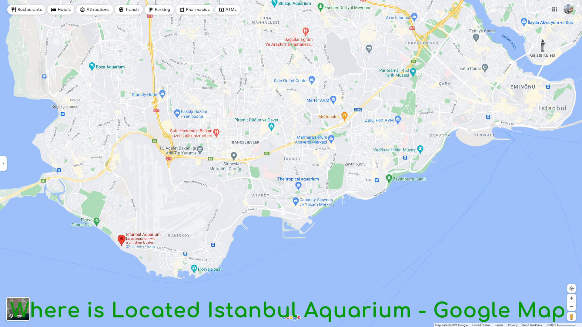 Istanbul Map - Turkey