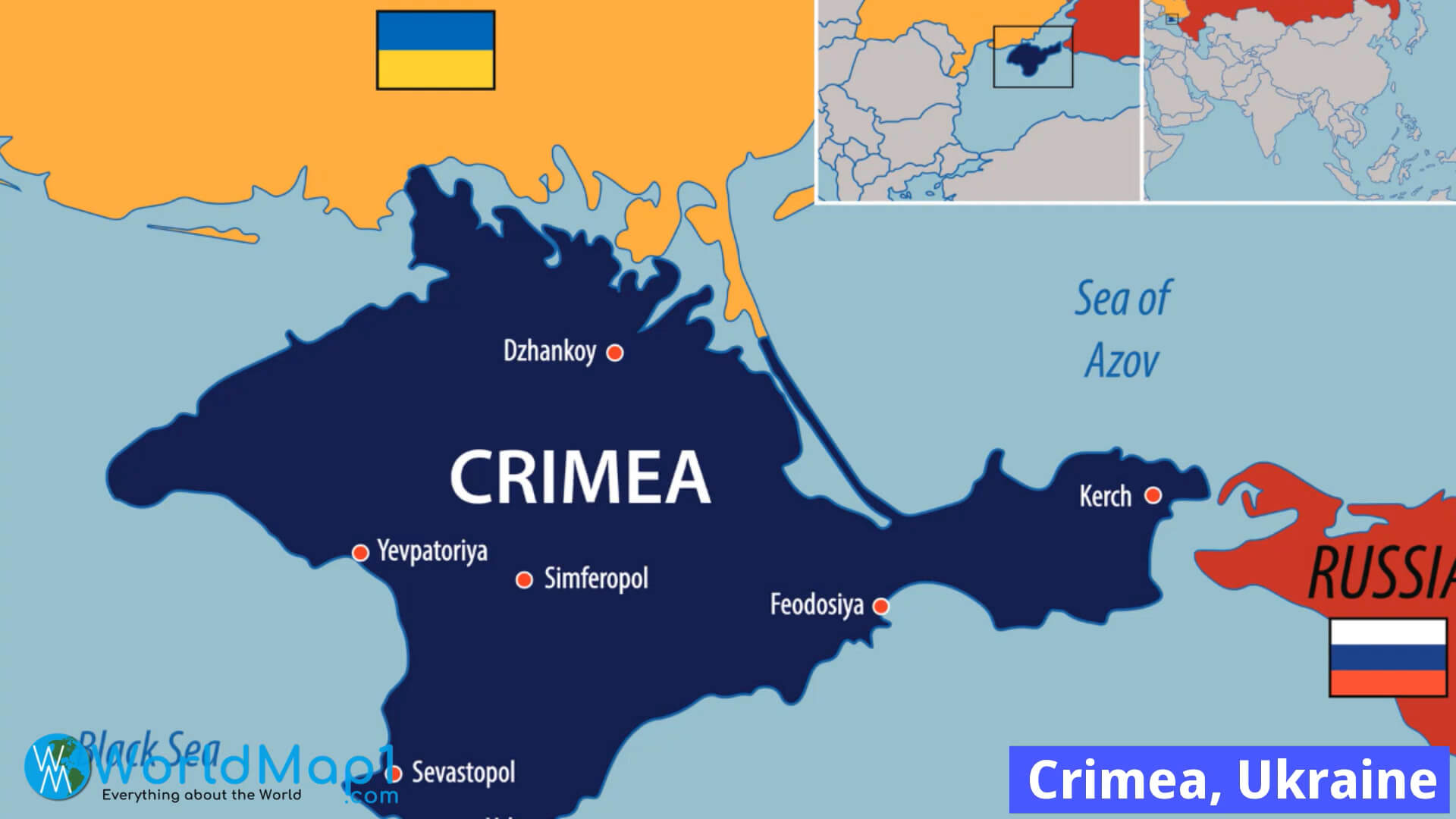 Ukraine and Russia War in Maps, Where are Crimea and Donbas