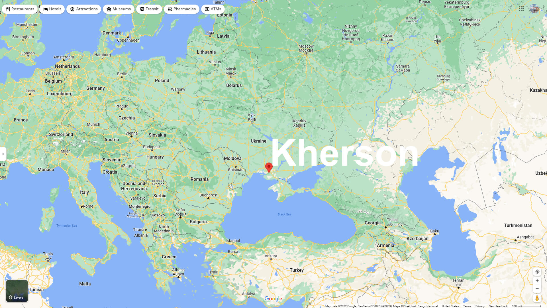Kherson Map - Ukraine