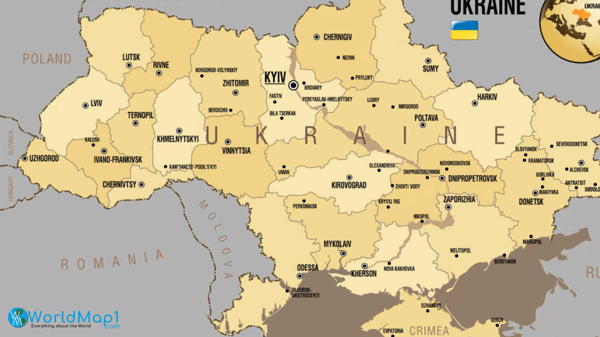 Kiev Map - Ukraine