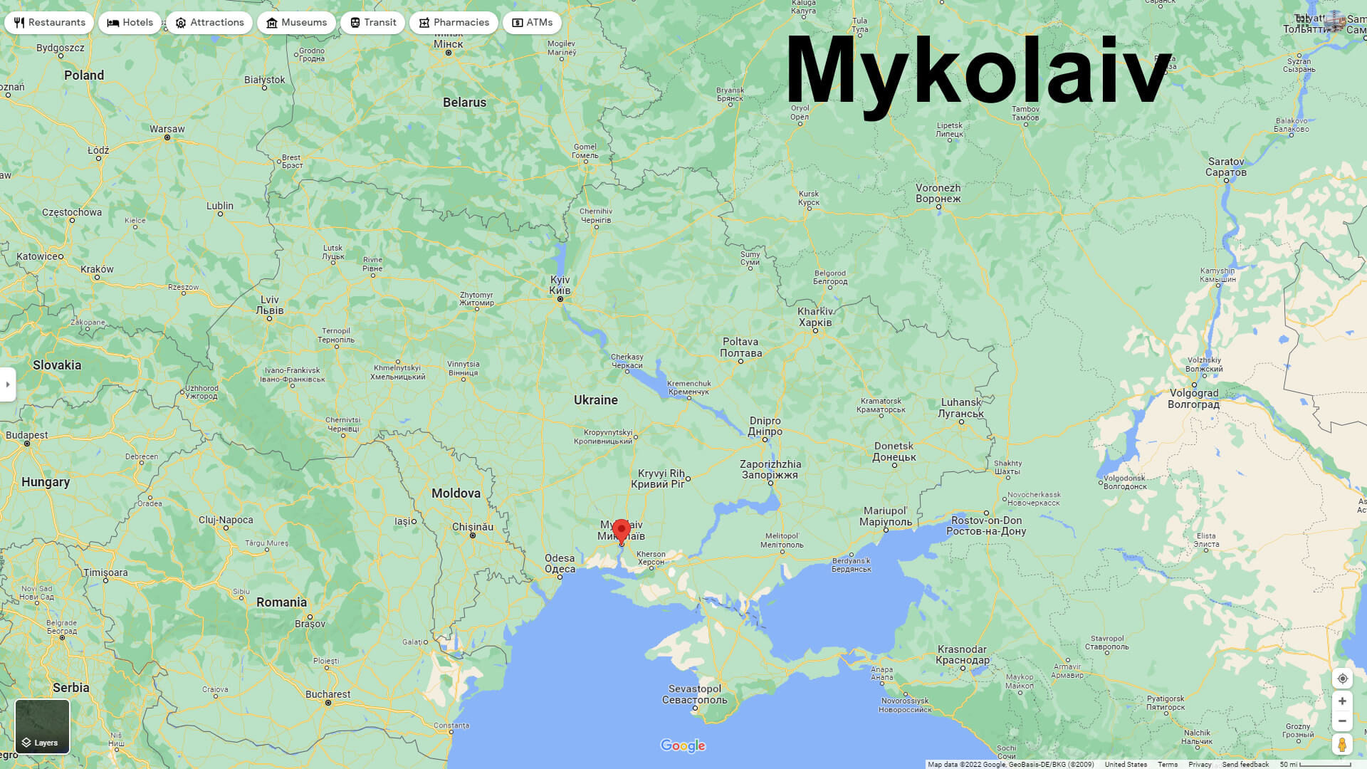 Mykolaiv Map - Ukraine