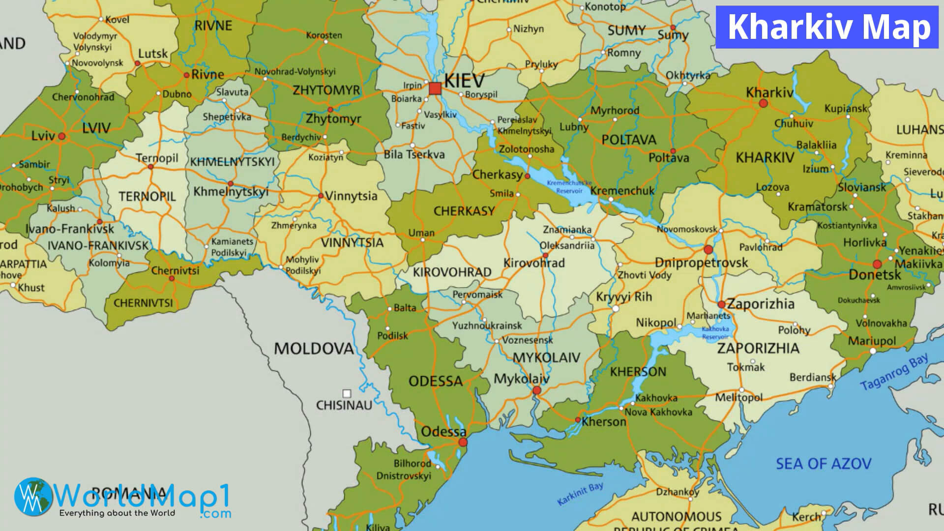 Sumy Map - Ukraine
