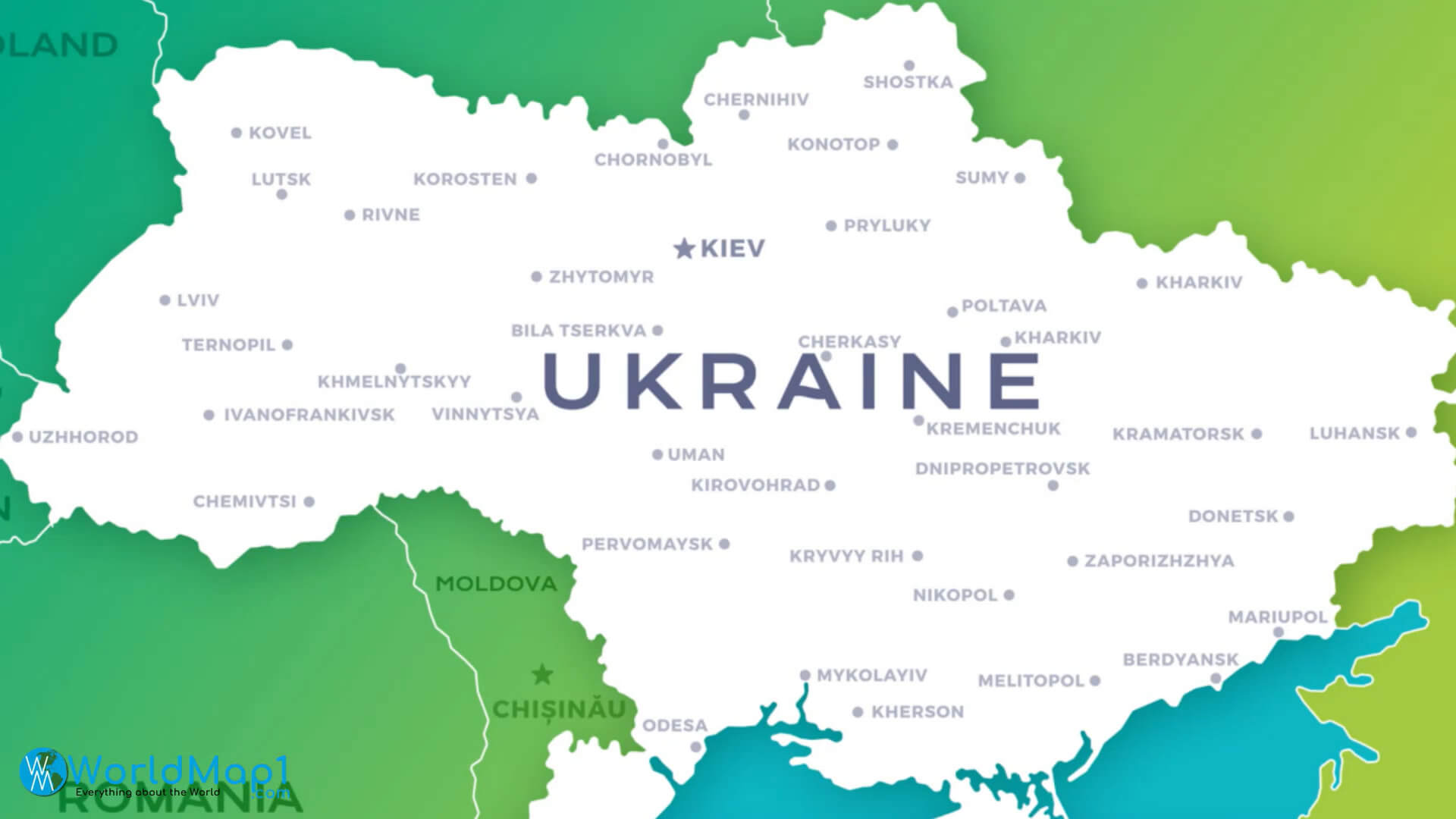 Ukraine Map - Ukraine