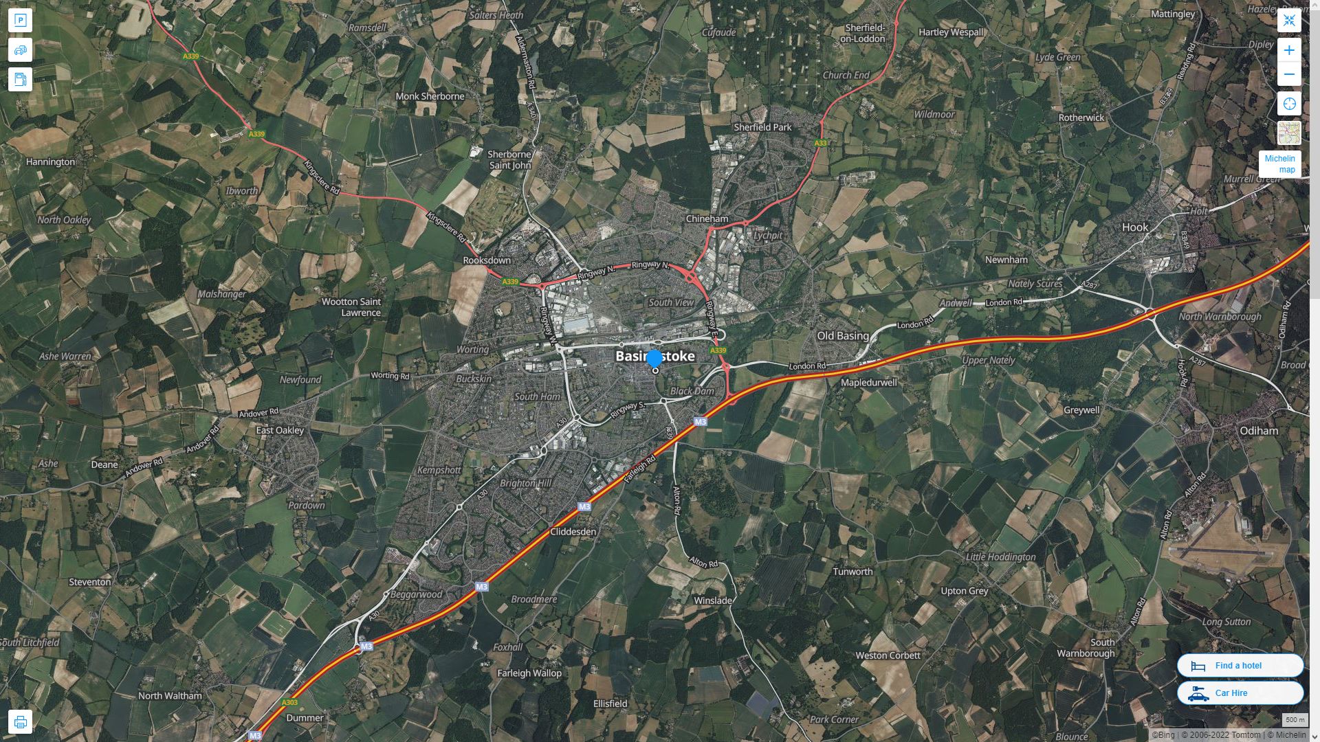 Basingstoke Map and Basingstoke Satellite Images