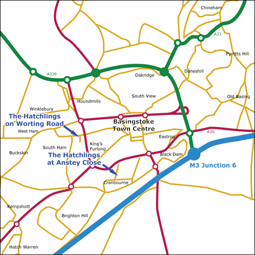 Basingstoke Map and Basingstoke Satellite Images