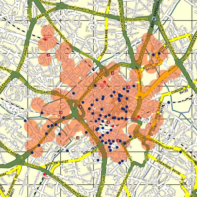 Birmingham Map and Birmingham Satellite Images