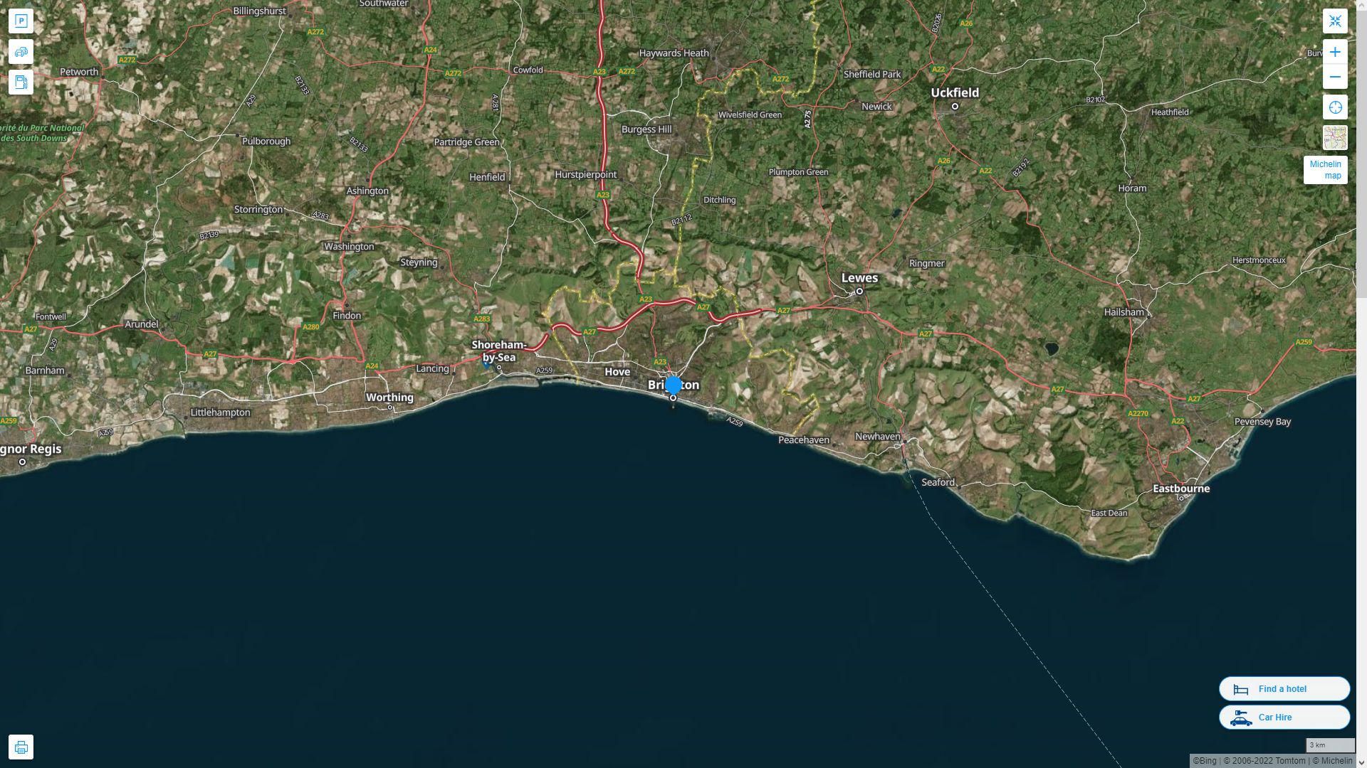 Brighton Map and Brighton Satellite Images