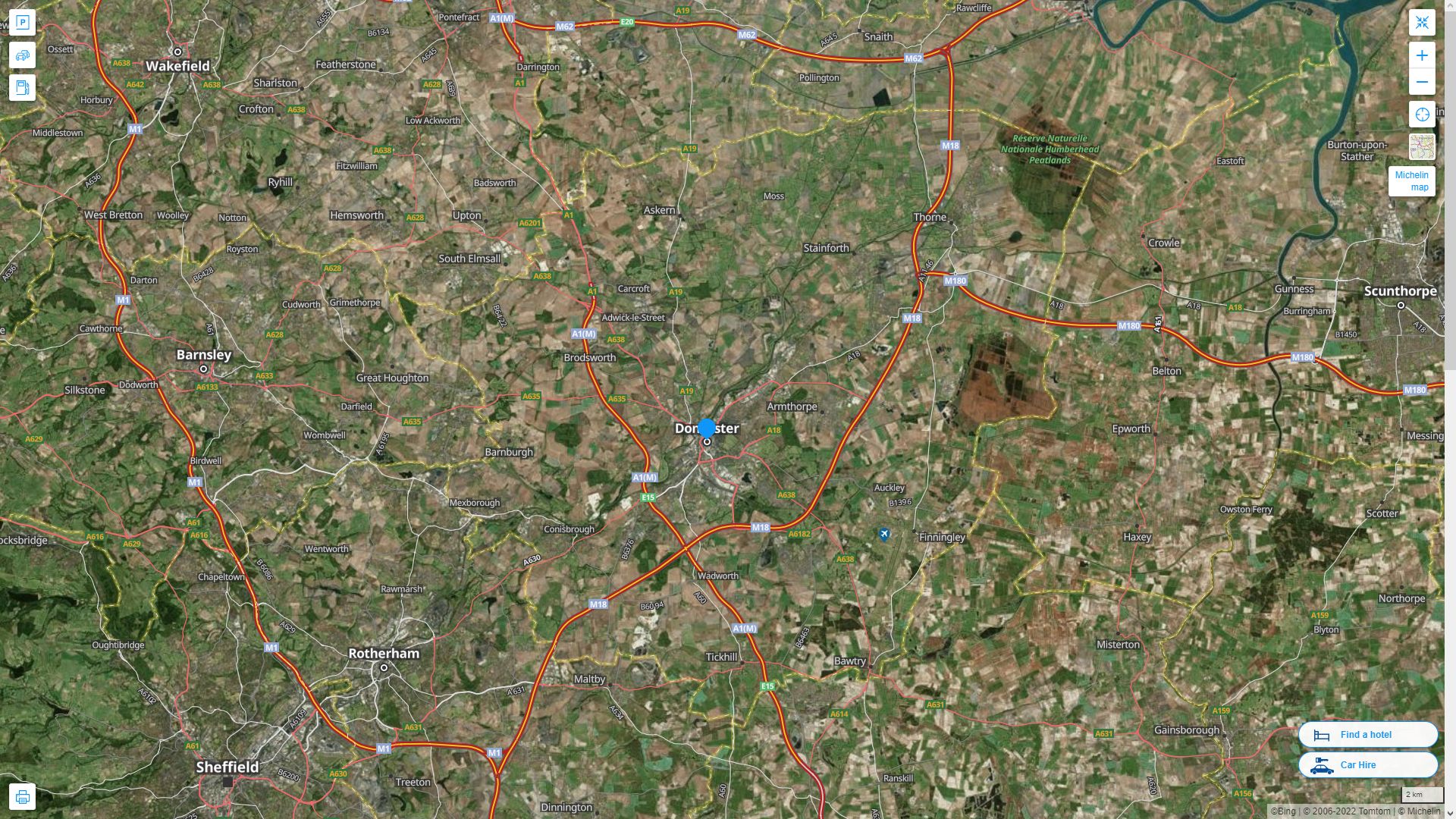 Doncaster Map and Doncaster Satellite Images