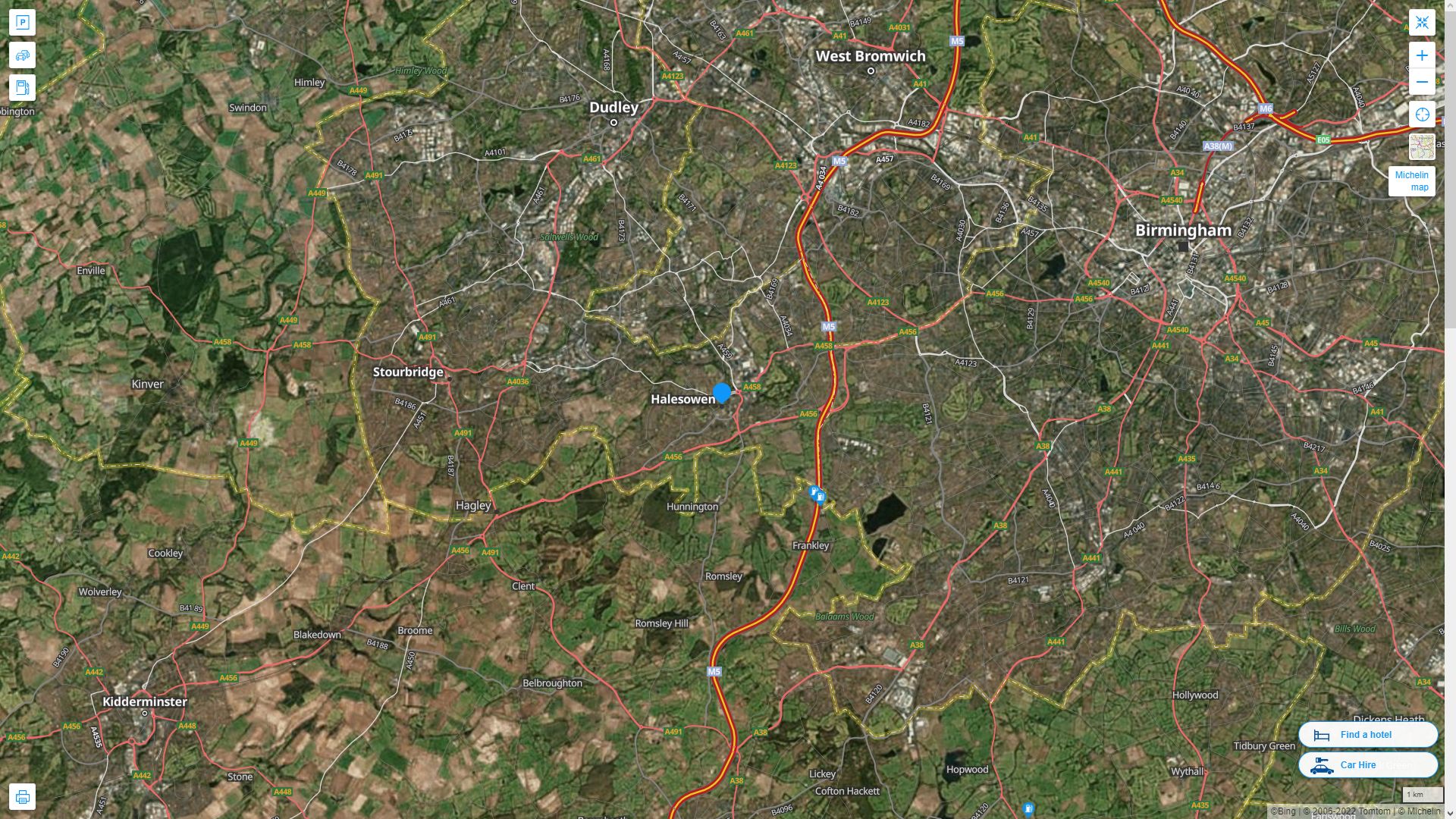 Halesowen Map and Halesowen Satellite Images