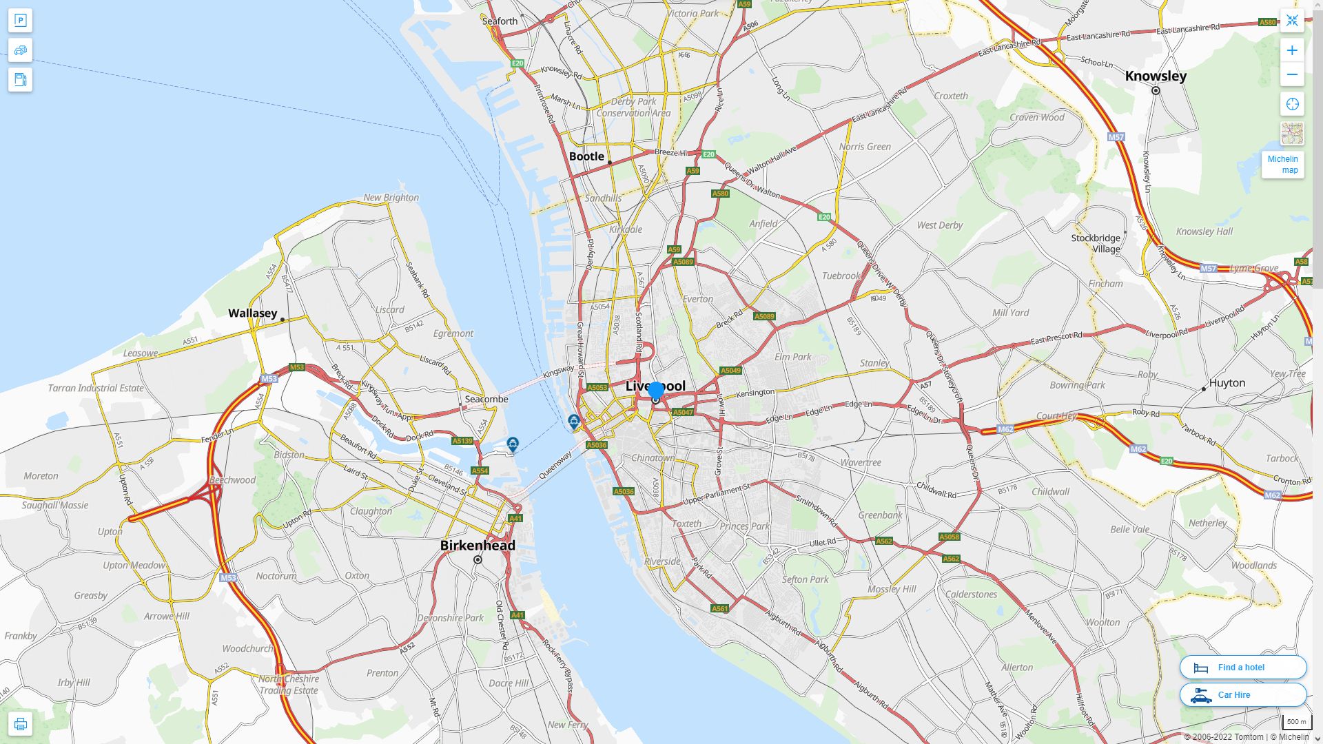 Liverpool Map and Liverpool Satellite Images