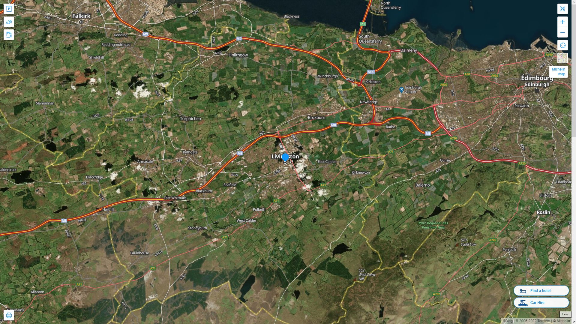 Livingston Map and Livingston Satellite Images