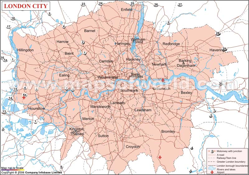 London Map - United Kingdom