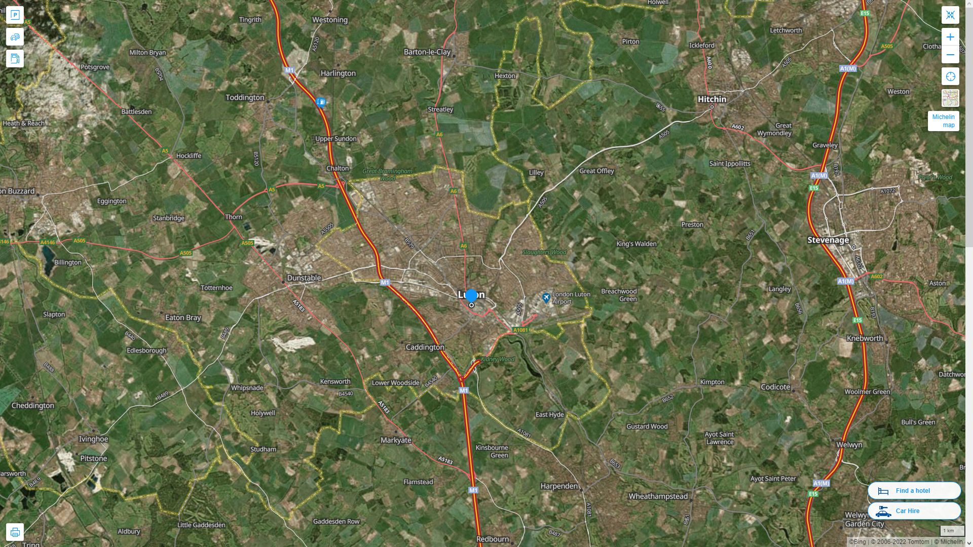 Luton Map and Luton Satellite Images