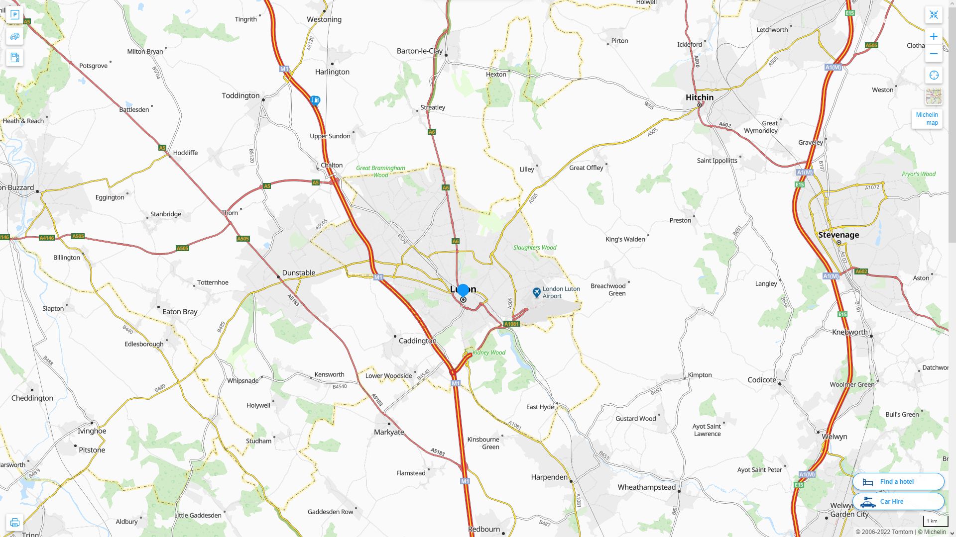 Luton Map and Luton Satellite Images