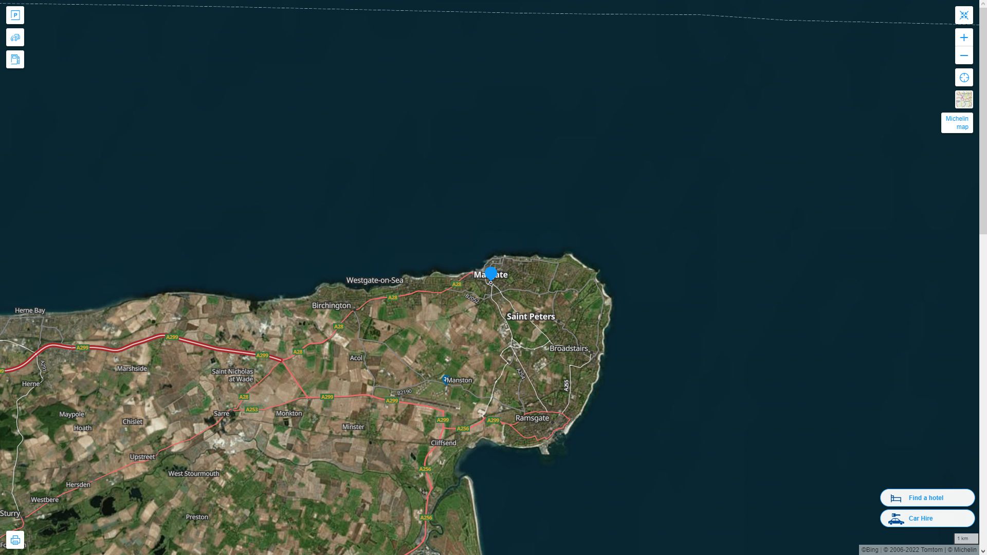 Margate Map and Margate Satellite Images