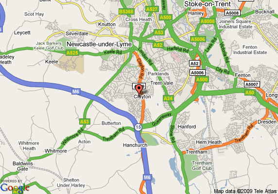 Newcastle under Lyme Map and Newcastle under Lyme Satellite Images
