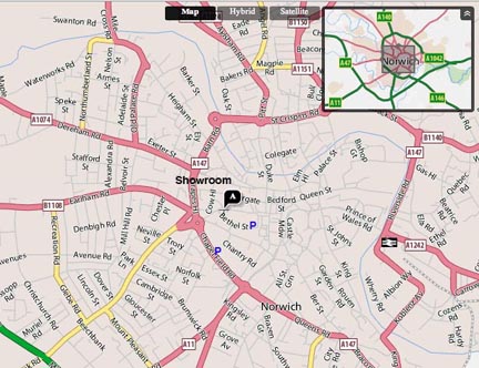 Norwich Map and Norwich Satellite Images