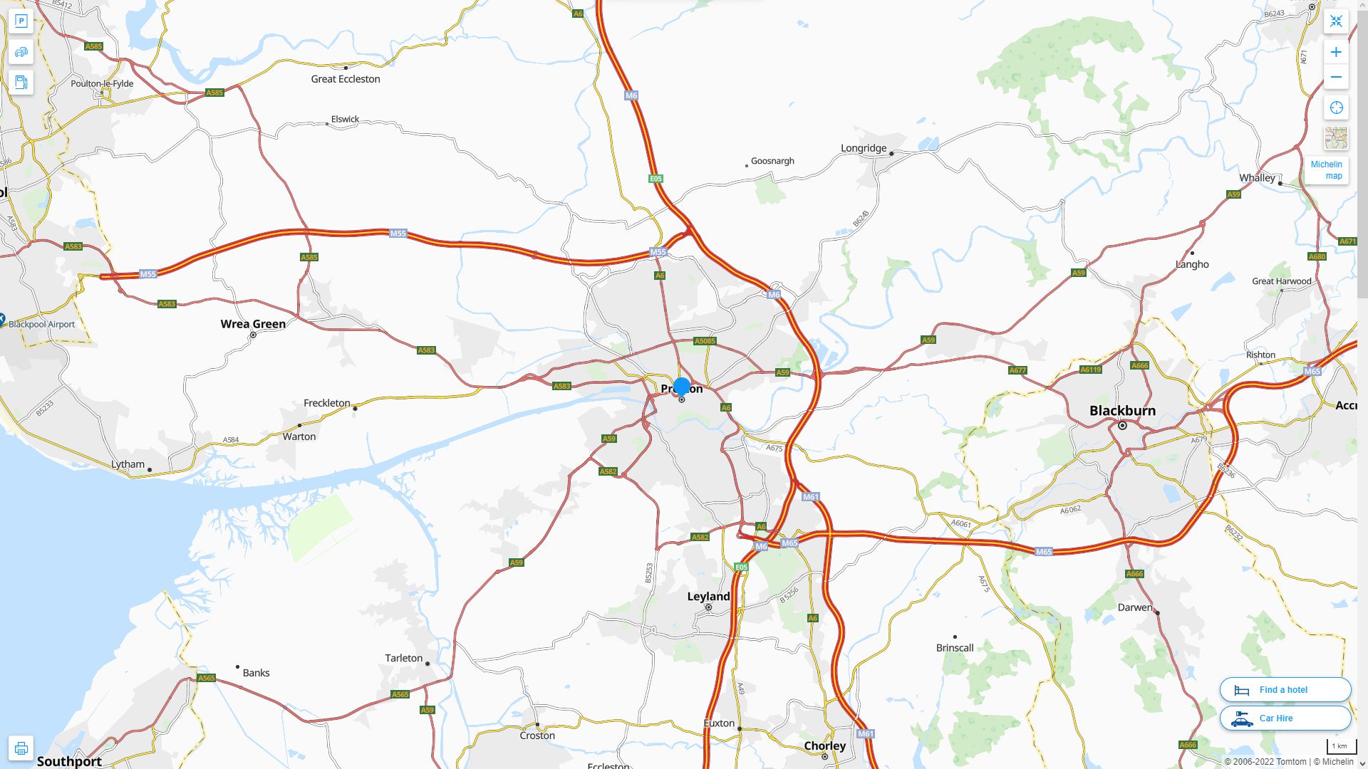 Preston Map and Preston Satellite Images