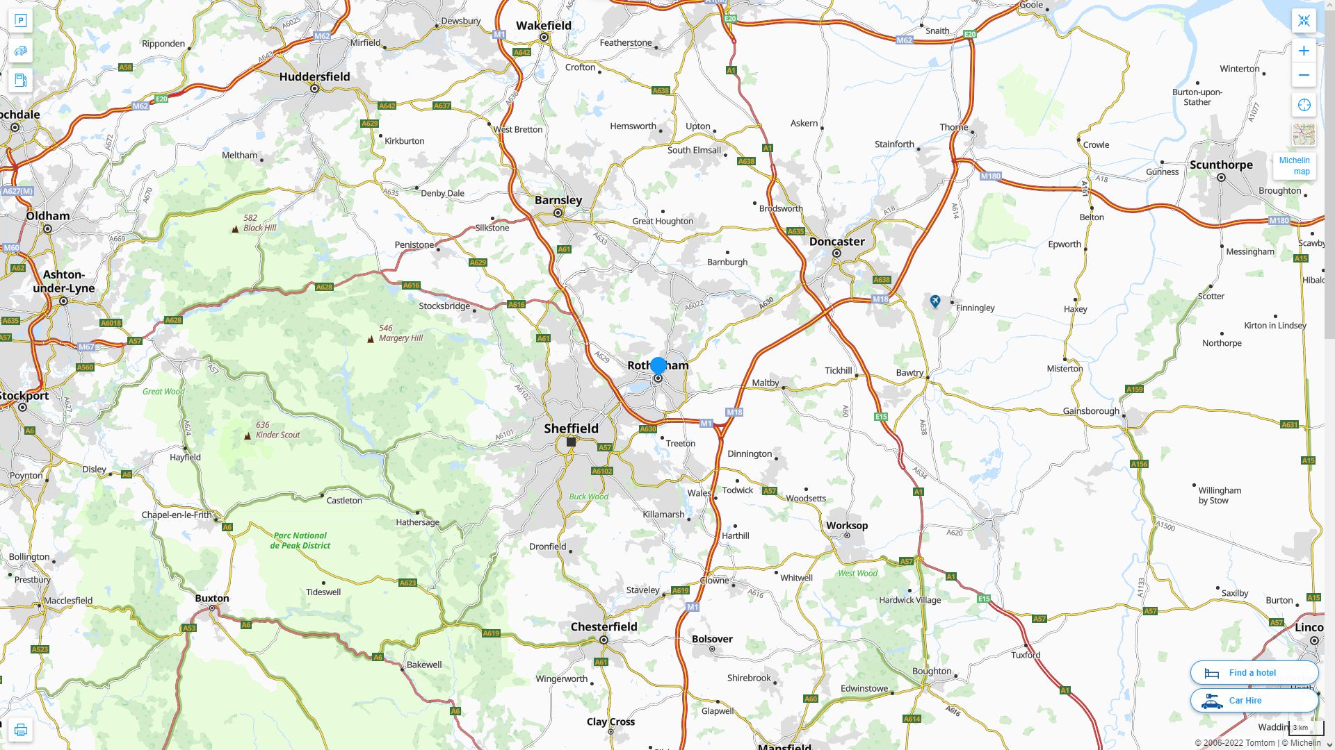 Rotherham Map and Rotherham Satellite Images