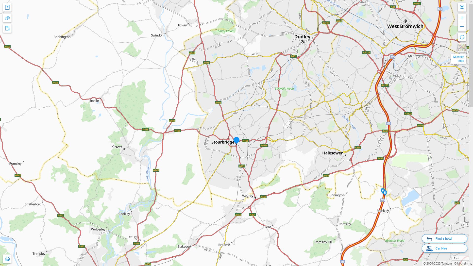 Stourbridge Map - United Kingdom