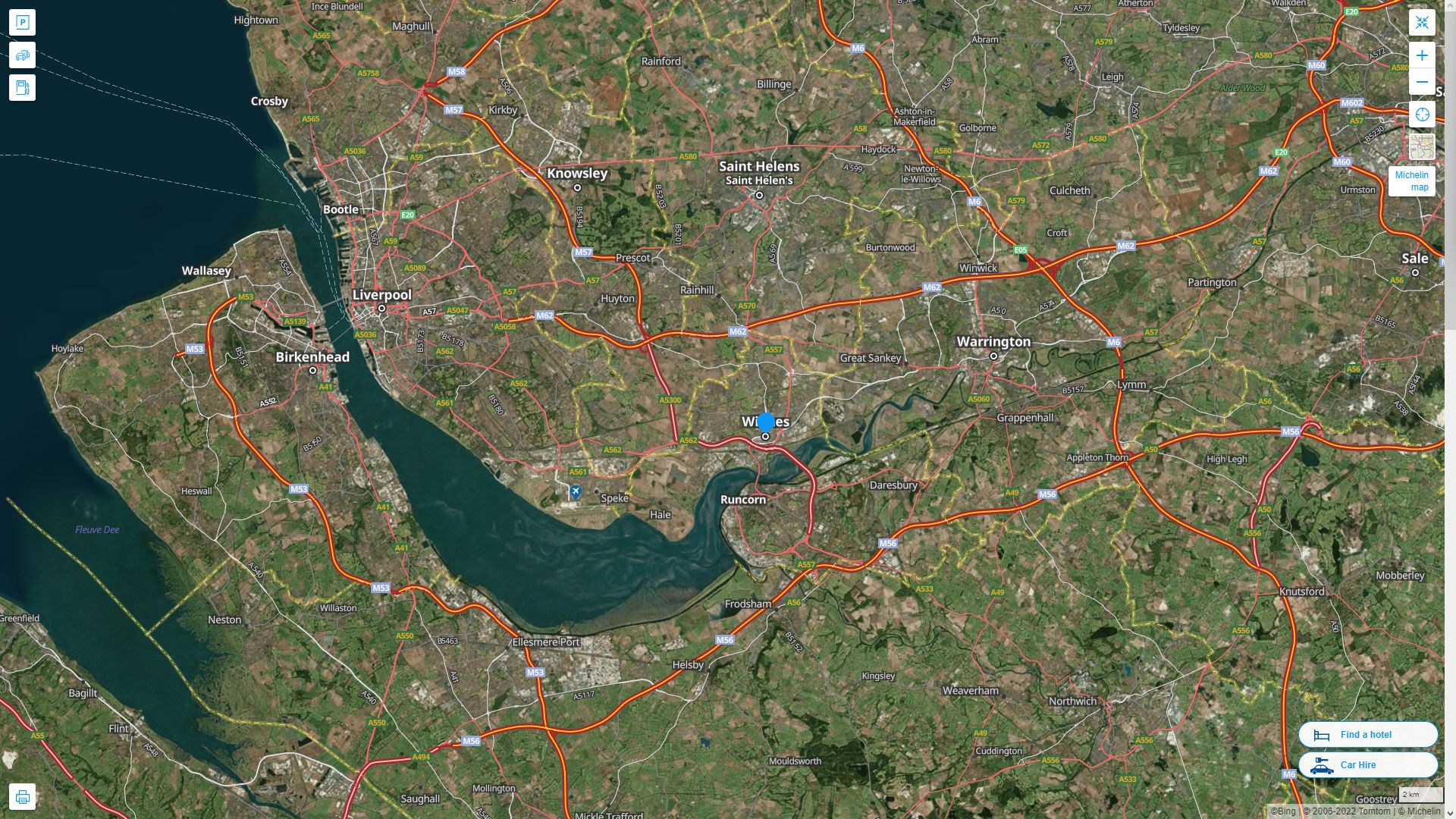Widnes Map - United Kingdom