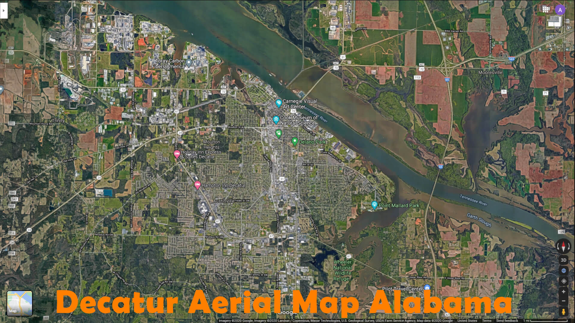 Decatur, Alabama Map