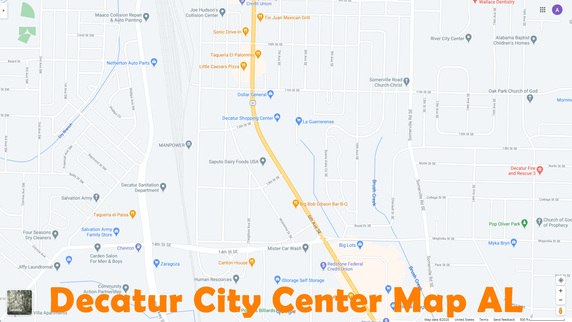 Decatur, Alabama Map